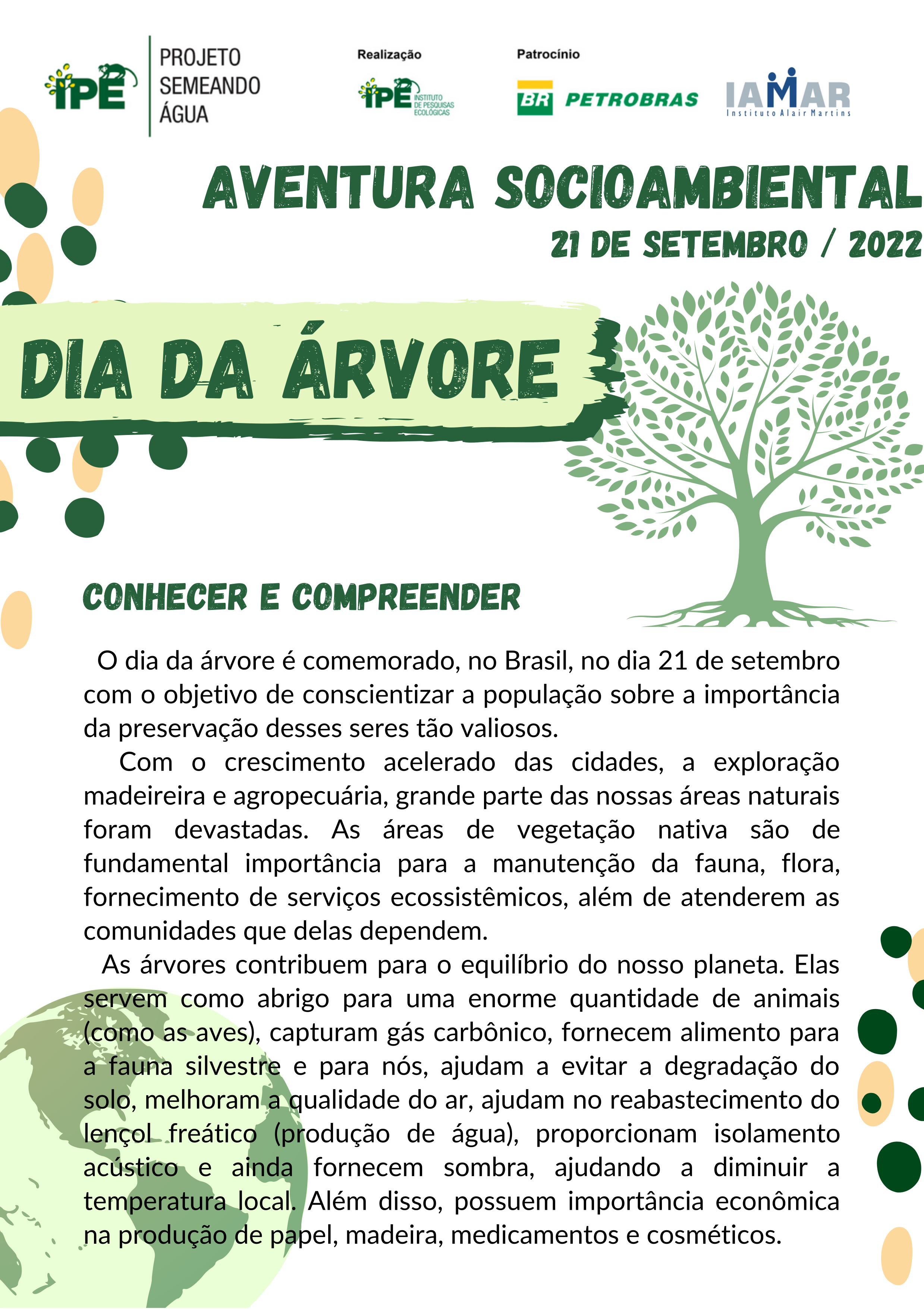 Aventura Socioambiental - Dia da Árvore - Semeando Água